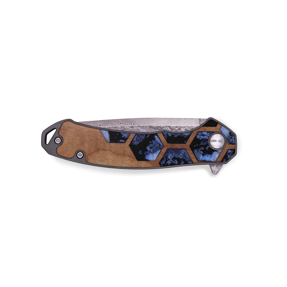 EDC Wood+Resin Pocket Knife - Braedon (Pattern, 614638) – Carved Knives