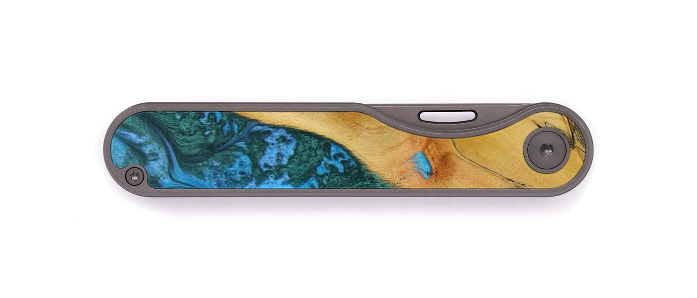 Minimalist Wood+Resin Pocket Knife - Gabriela (Dark Green, 614846 ...