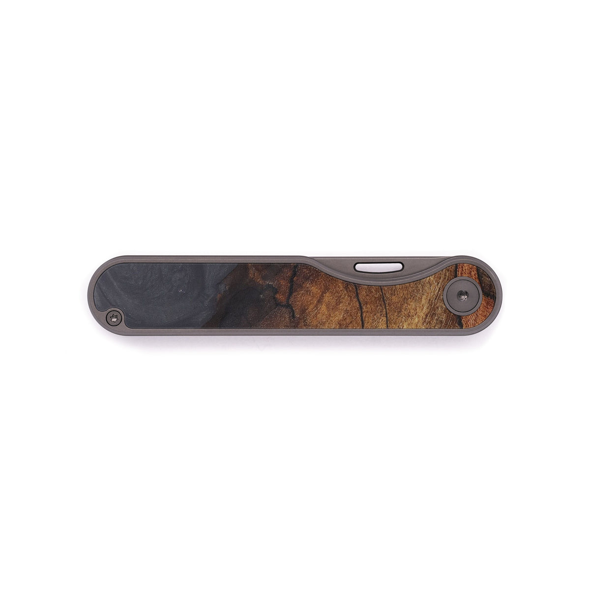 Minimalist Wood+Resin Pocket Knife - Shandie (Pure Black, 600207 ...