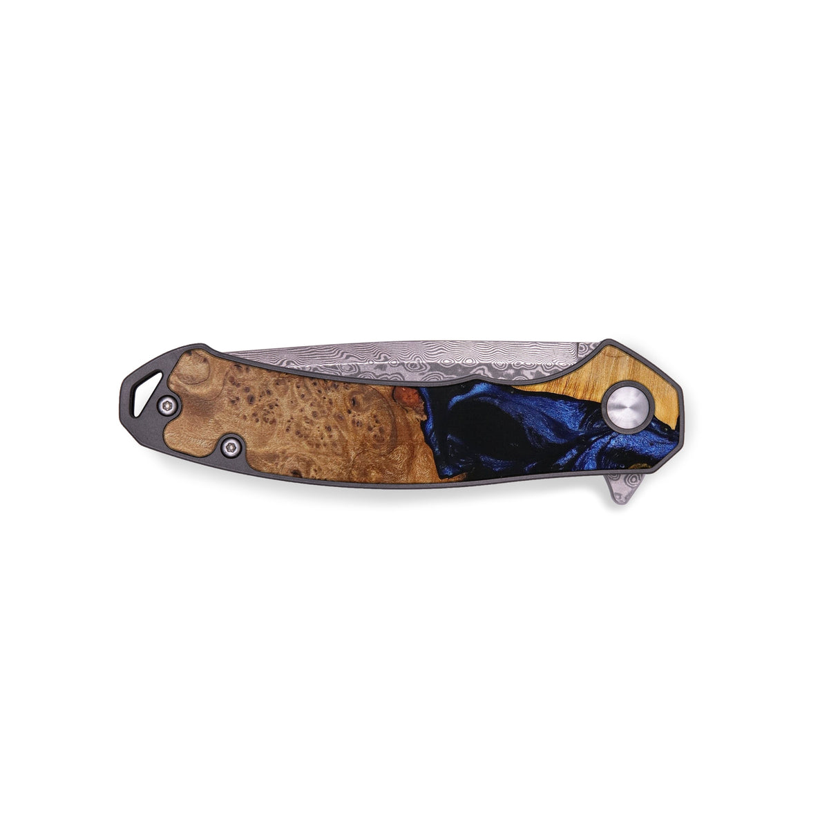 EDC Wood+Resin Pocket Knife - Irwin (Mosaic, 614883) – Carved Knives