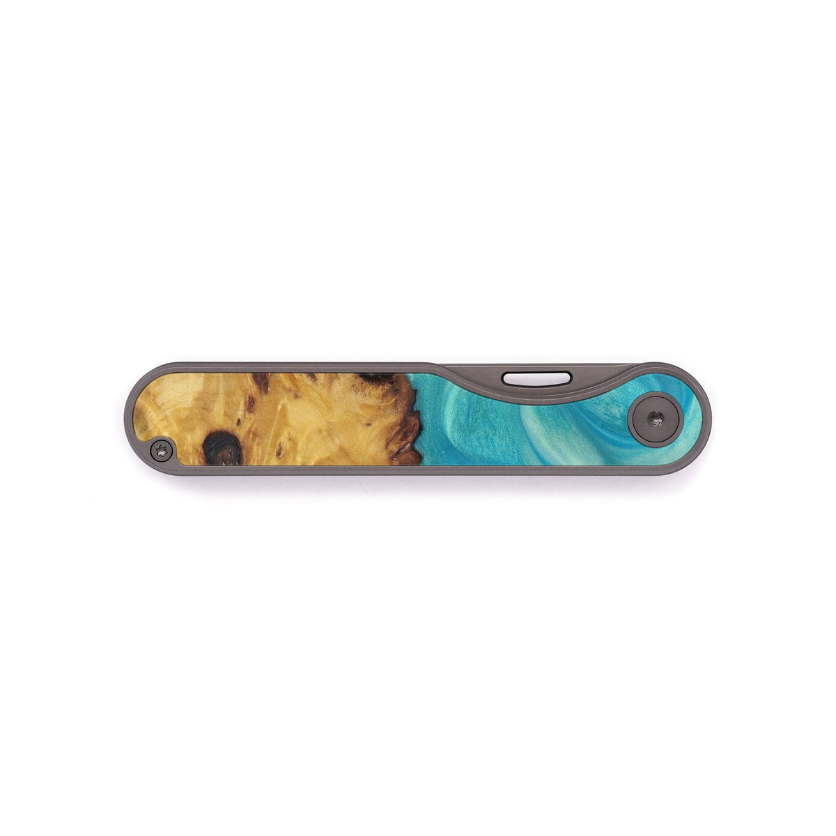 Minimalist Wood+Resin Pocket Knife - Syd (Light Blue, 601089) – Carved ...