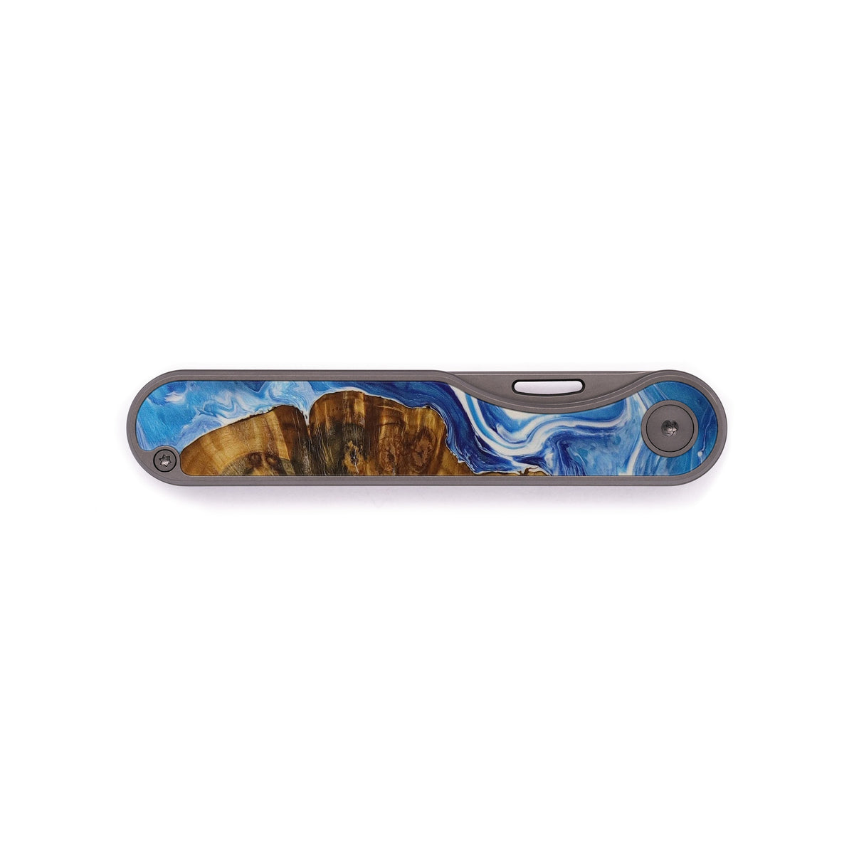 Minimalist Wood+Resin Pocket Knife - Sydnie (Light Blue, 587590 ...
