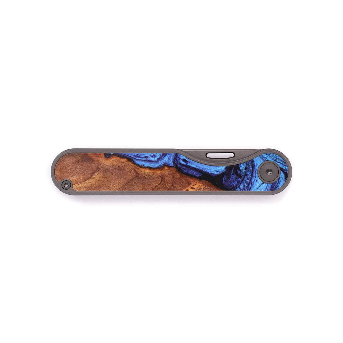 Minimalist Wood+Resin Pocket Knife - Kierra (Blue, 624151) – Carved Knives