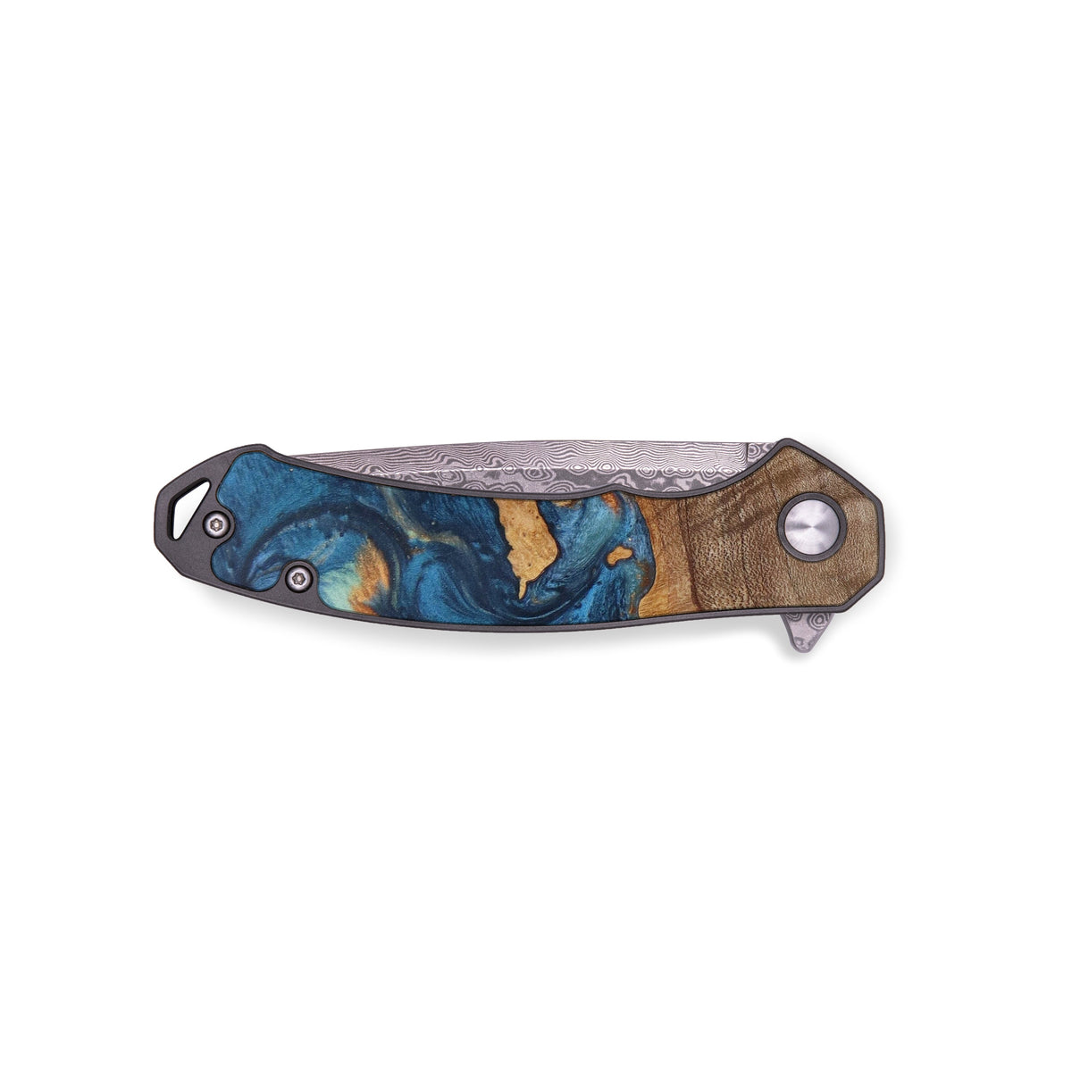 EDC Wood+Resin Pocket Knife - Sandra (Artist Pick, 614366) – Carved Knives