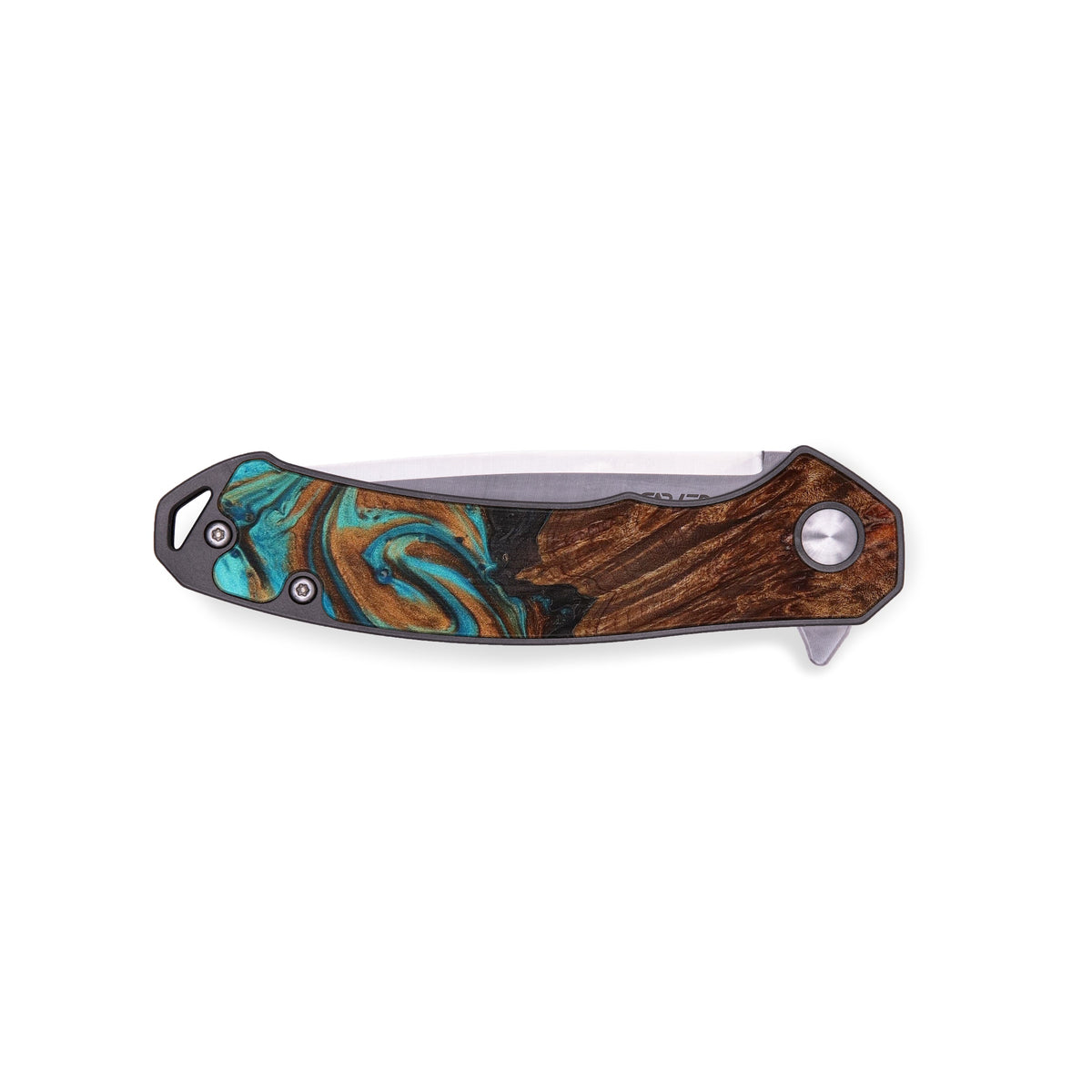 EDC Wood+Resin Pocket Knife - Anita (Artist Pick, 605490) – Carved Knives
