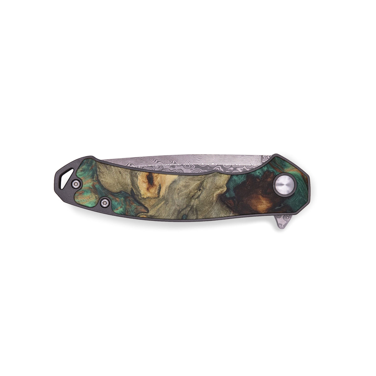EDC Wood+Resin Pocket Knife - Jericho (Artist Pick, 612473) – Carved Knives