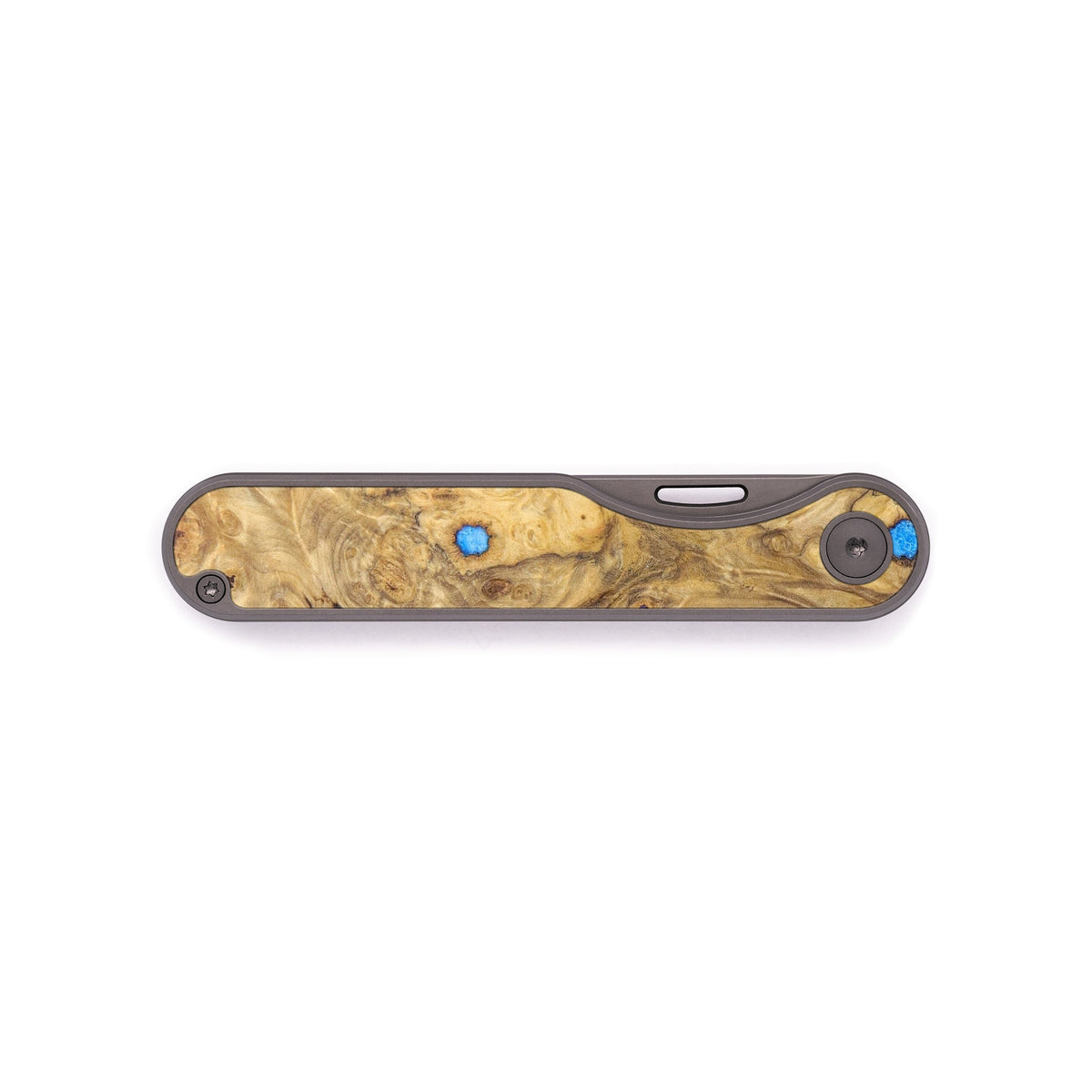 Minimalist Wood+Resin Pocket Knife - Corbin (Blue, 625425) – Carved Knives
