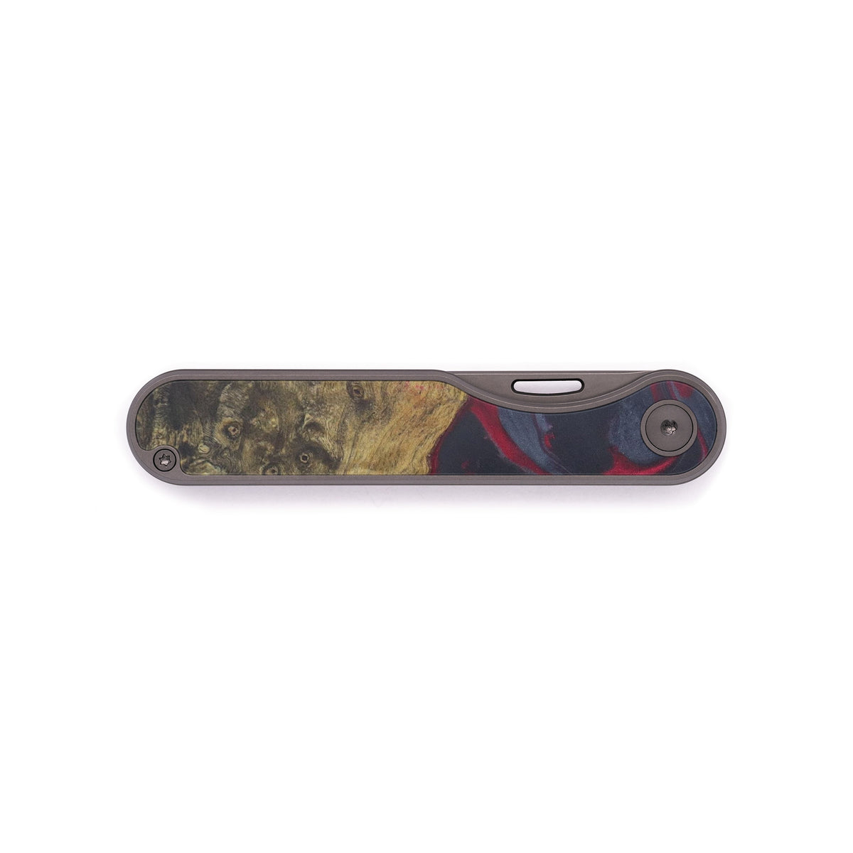 Minimalist Wood+Resin Pocket Knife - Carey (Dark Red, 576612) – Carved ...