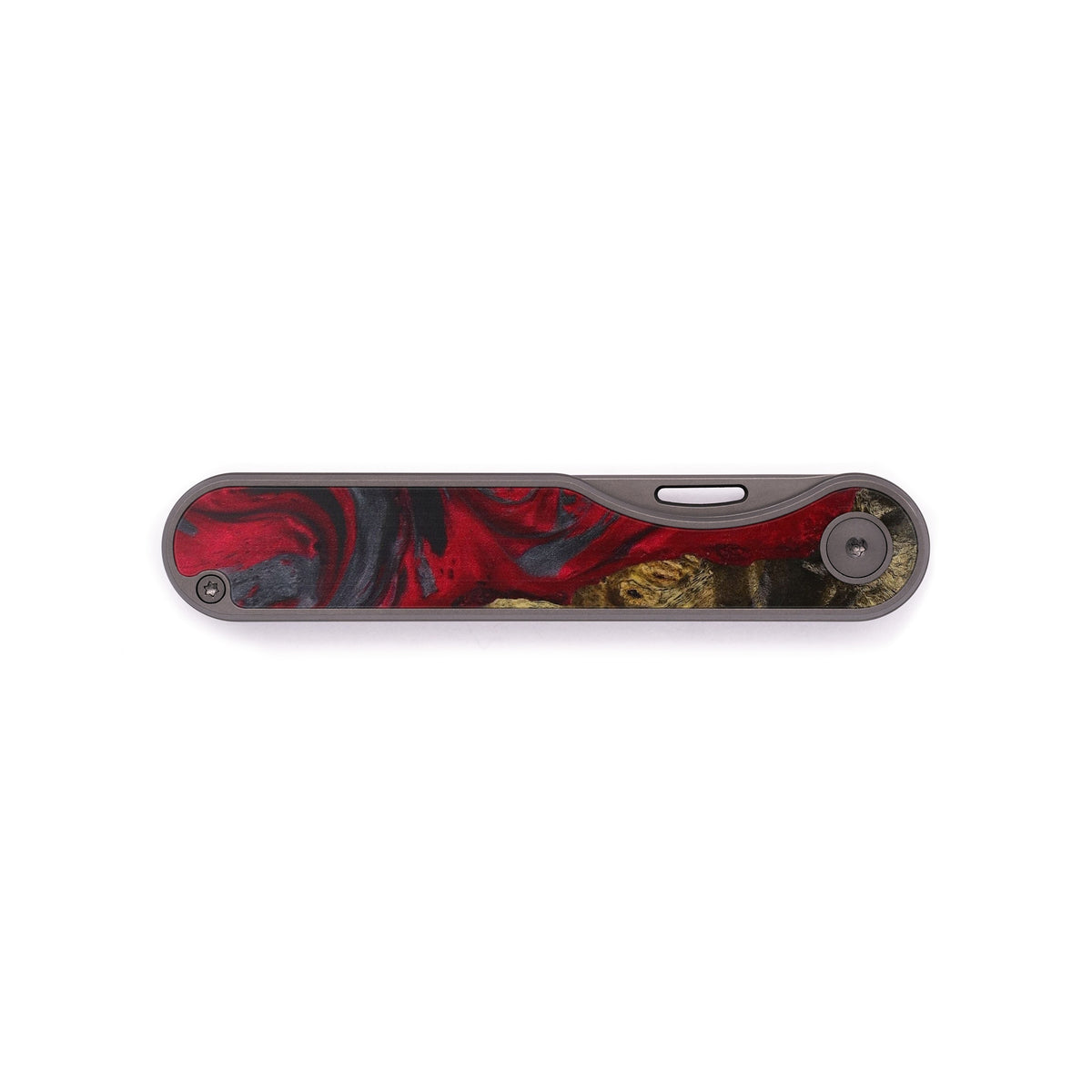 Minimalist Wood+Resin Pocket Knife - Rieni (Dark Red, 605124) – Carved ...