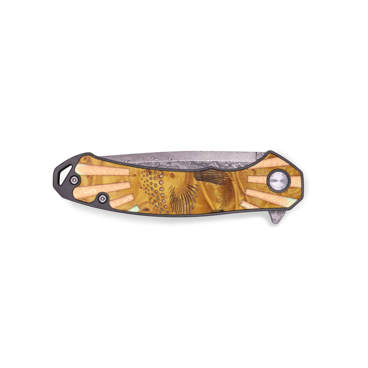 EDC Wood+Resin Pocket Knife - Dustin (Retro, 634953) – Carved Knives