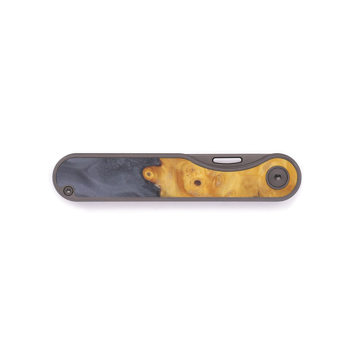 Minimalist Wood+Resin Pocket Knife - Jami (Pure Black, 605965) – Carved ...