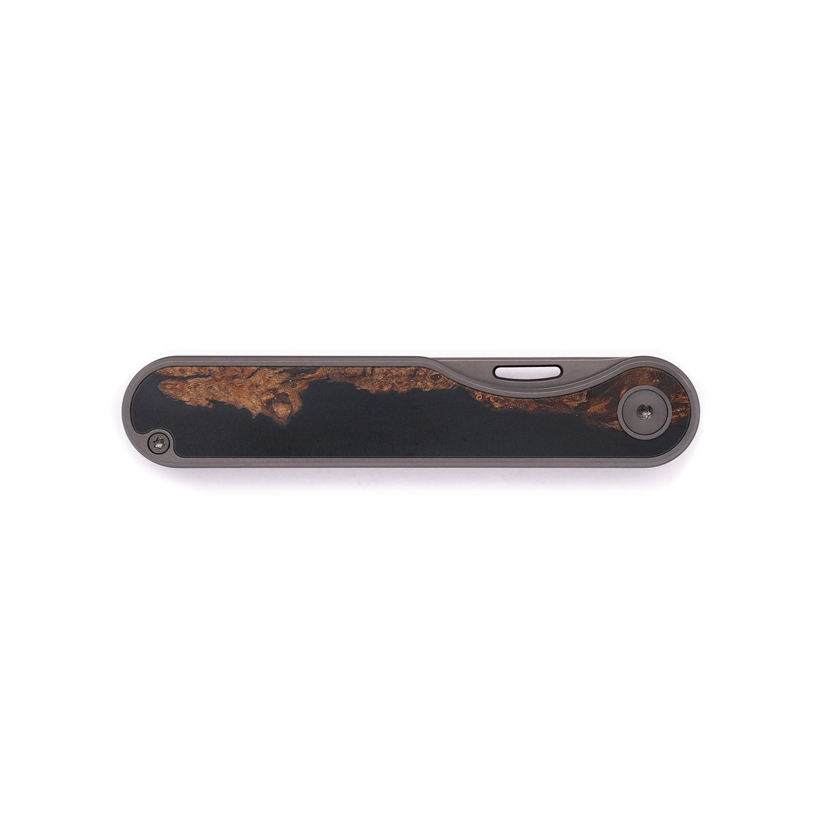 Minimalist Wood+Resin Pocket Knife - Miro (Pure Black, 605972) – Carved ...