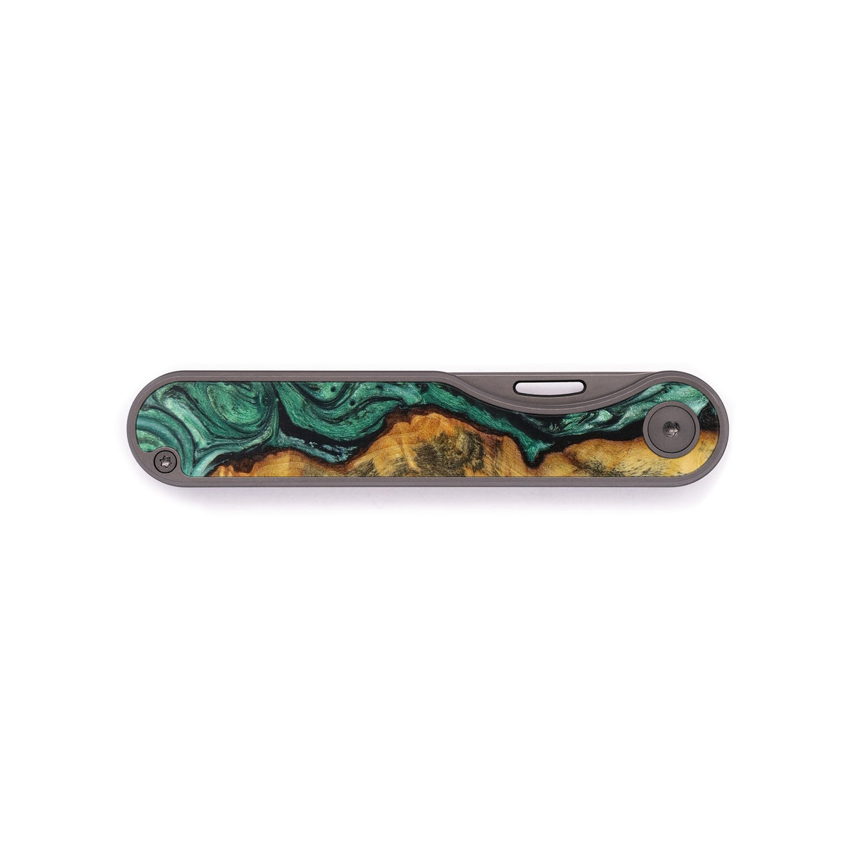 Minimalist Wood+Resin Pocket Knife - Annabel (Green, 623511) – Carved ...