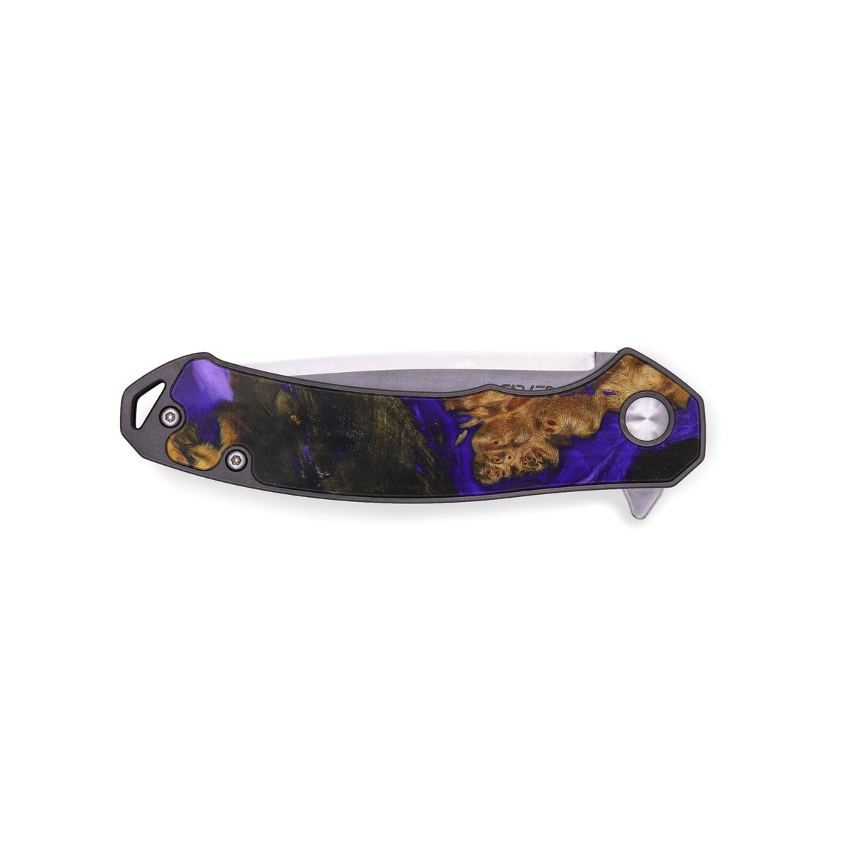 EDC Wood+Resin Pocket Knife - Lebbie (Mosaic, 600911) – Carved Knives