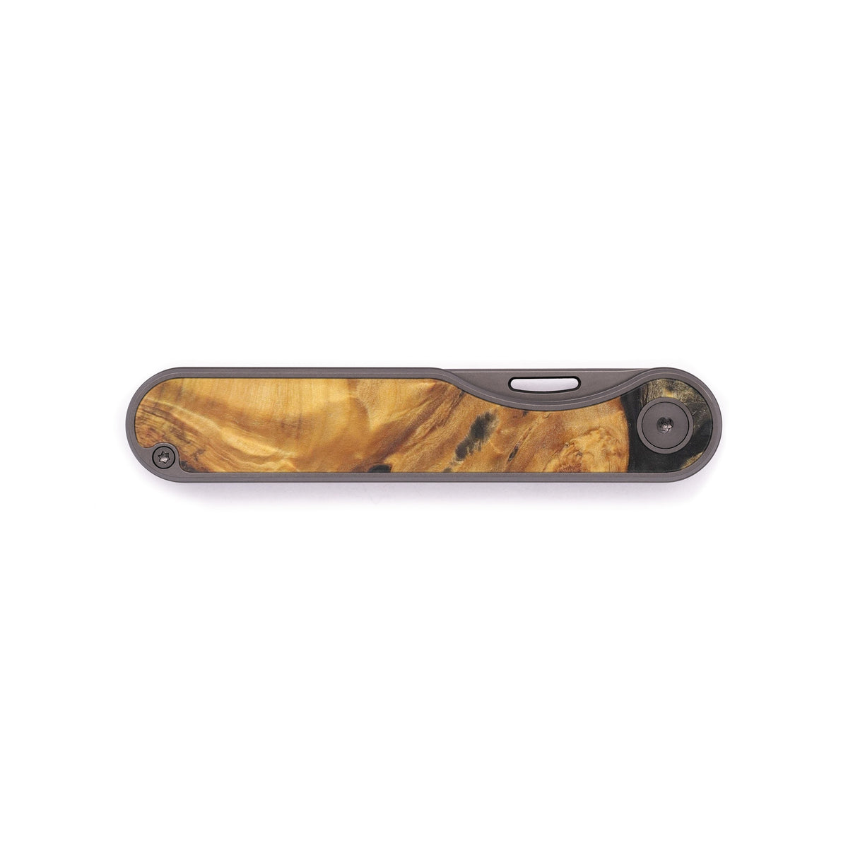 Minimalist Wood+Resin Pocket Knife - Lyman (Pure Black, 604993 ...