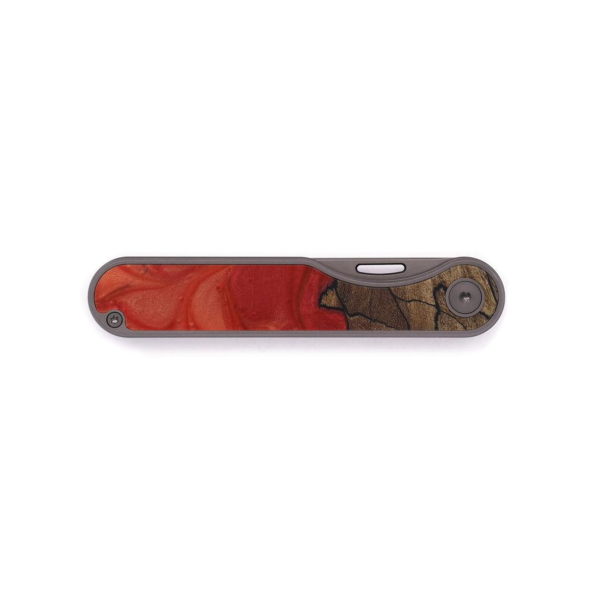 Minimalist Wood+Resin Pocket Knife - Anabelle (Dark Red, 527995 ...