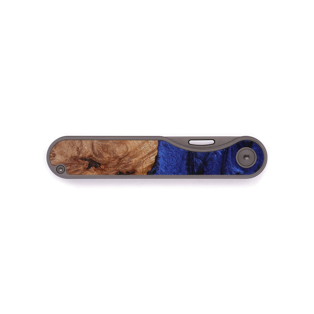Minimalist Wood+Resin Pocket Knife - Korra (Dark Blue, 614762) – Carved ...