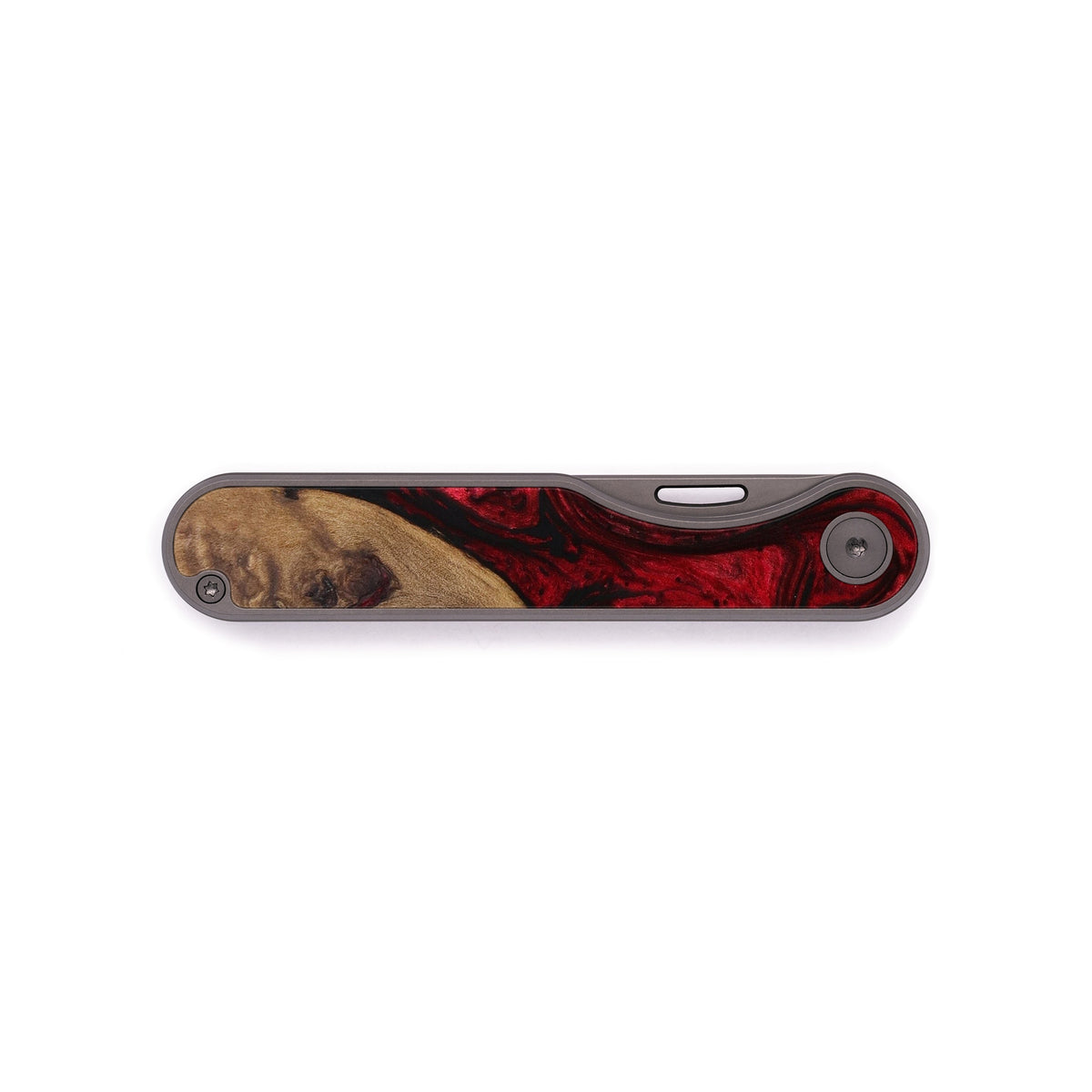 Minimalist Wood+Resin Pocket Knife - Evona (Light Blue, 601085 ...