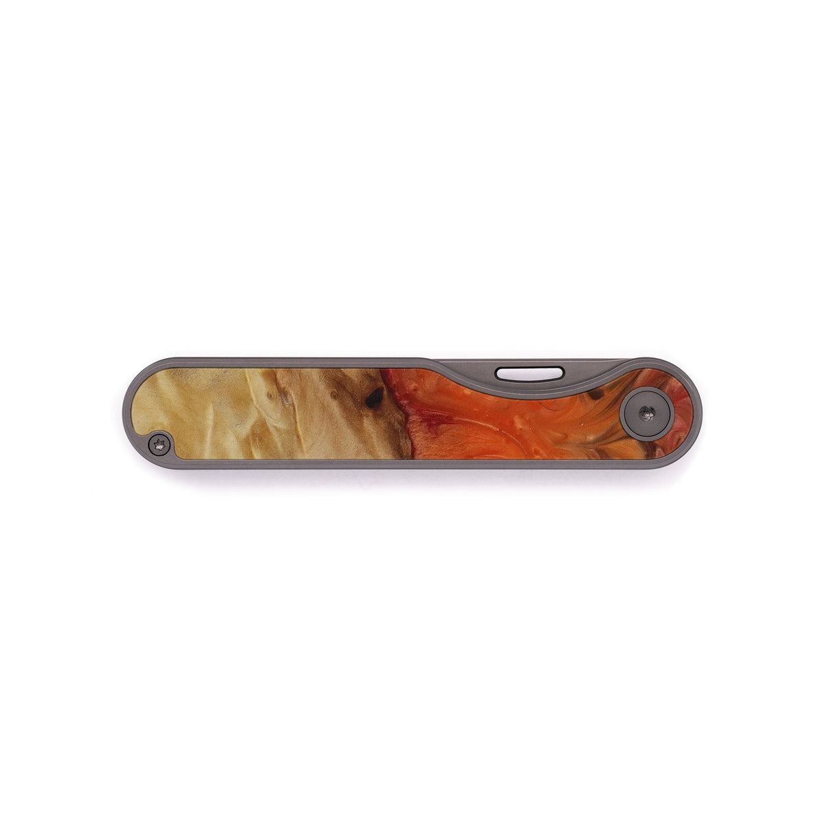 Minimalist Wood+Resin Pocket Knife - Ena (Dark Red, 528263) – Carved Knives