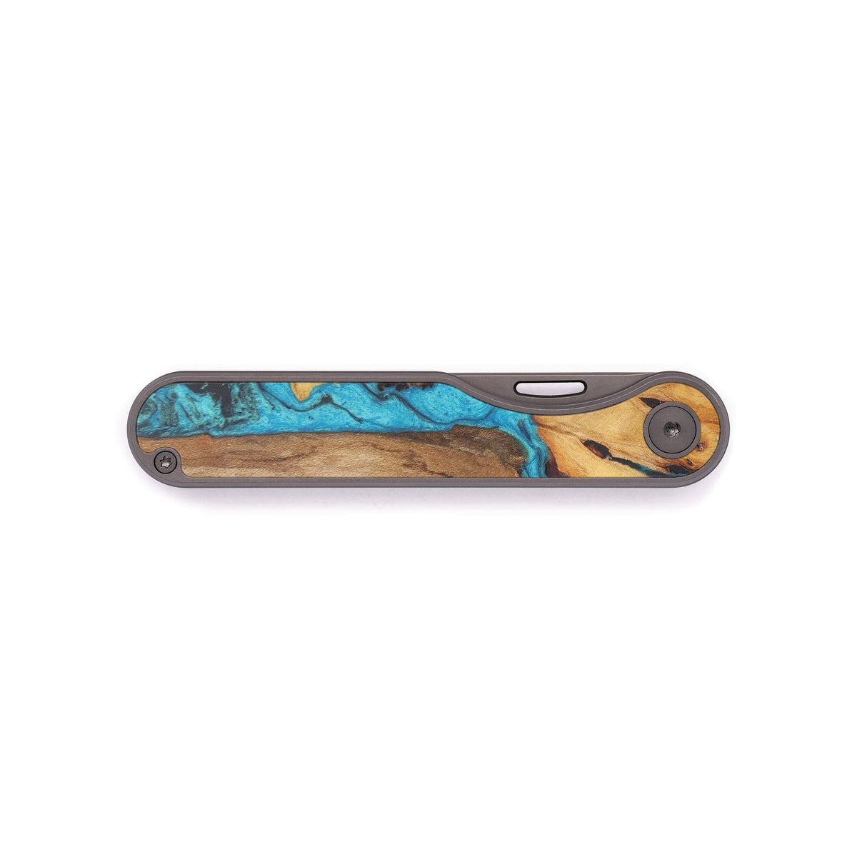 Minimalist Wood+Resin Pocket Knife - Brigitta (Mosaic, 604192) – Carved ...