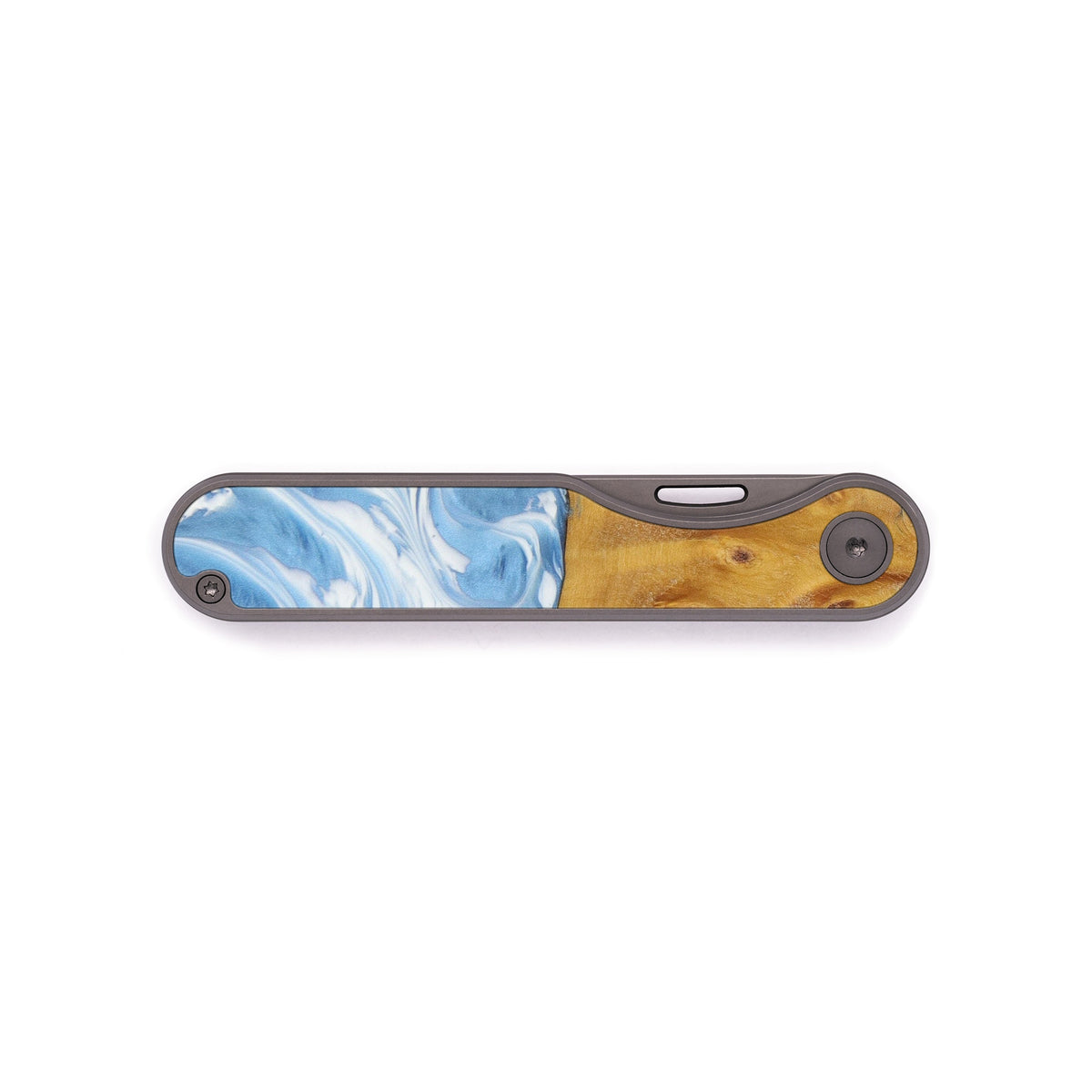 Minimalist Wood+Resin Pocket Knife - Massoud (Light Blue, 598460 ...