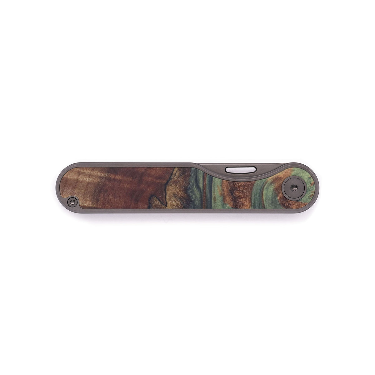 Minimalist Wood+Resin Pocket Knife - Rosene (Dark Green, 581395 ...
