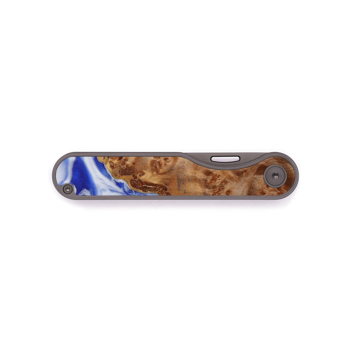 Minimalist Wood+Resin Pocket Knife - Marnita (Dark Blue, 613307 ...