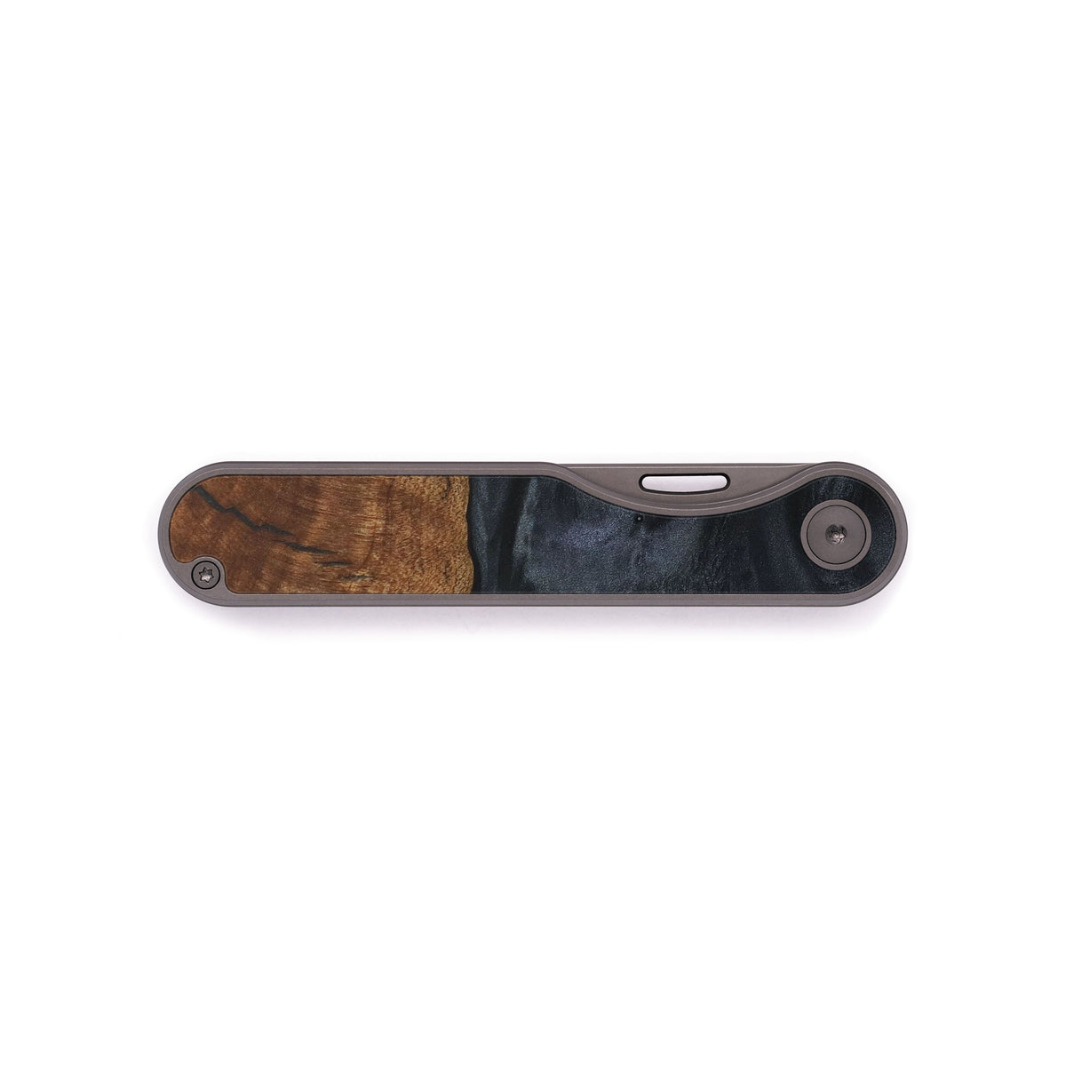 Minimalist Wood+Resin Pocket Knife - Magdalene (Pure Black, 595560 ...